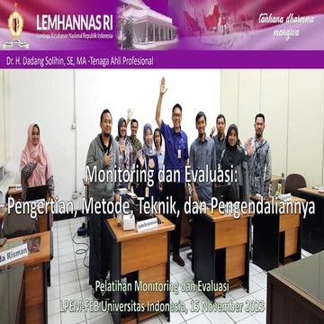 Monitoring dan Evaluasi: Pengertian, Metode, Teknik, dan ...