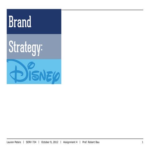 Analysis of the Disney Brand | PDF