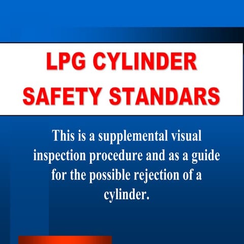 LPG safety standards, prevention and precautions - | PDF