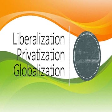 LIBERALIZATION PRIVATIZATION GLOBALIZATION | PPTX