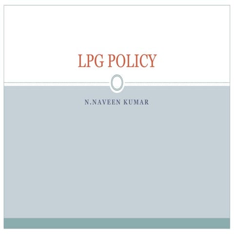 Lpg policy | PPT