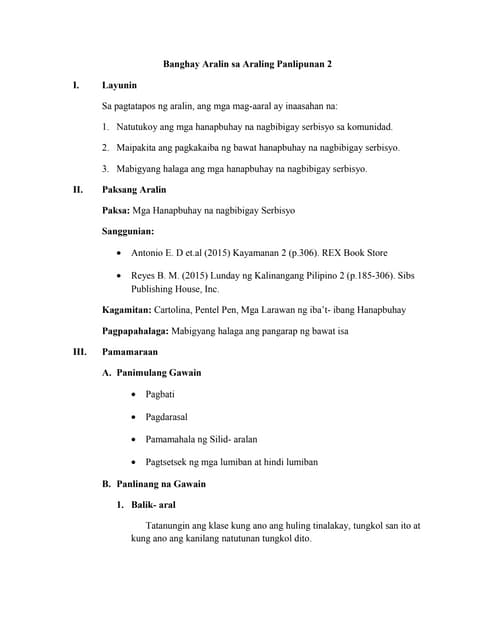 Q4_ARPAN_MOD 3_Natatalakay ang mga paglilingkod.pptx