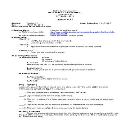 Analysis hills like white elephants | RTF