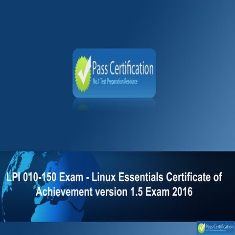 Linux Essentials Certificate | PDF