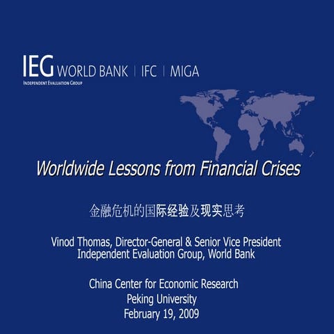 Worldwide Lessons from Financial Crises | PPT