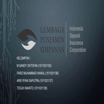 Lembaga Penjamin Simpanan (LPS) | PPTX
