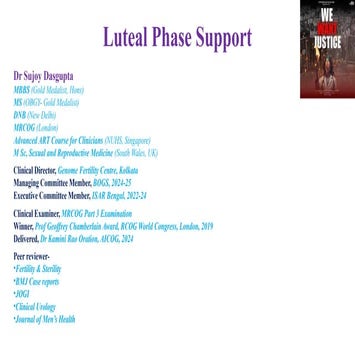 "Luteal Phase Support" | PPTX