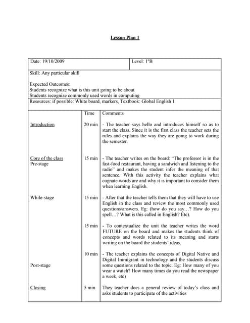 UDL Lesson Plan Subject EnglishGrade First Grade.docx | Educational ...