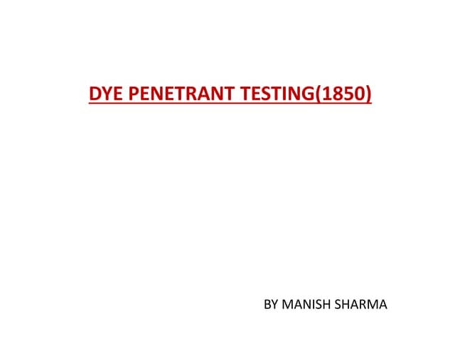 Small Particle Reagent Technique of Fingerprint Development | PPTX