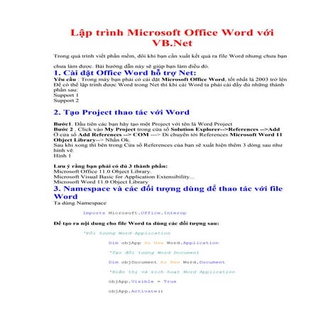 Lập trình microsoft office word với vb.net