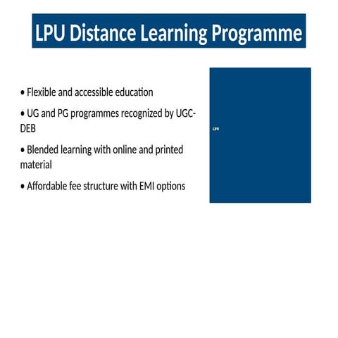 LPU_Distance_Learning_Programme.pptx.... | PPTX