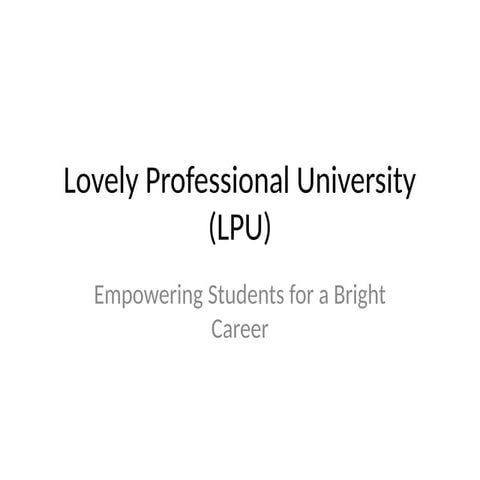 LPU_Student_Career_Presentation.pptx........ | PPTX