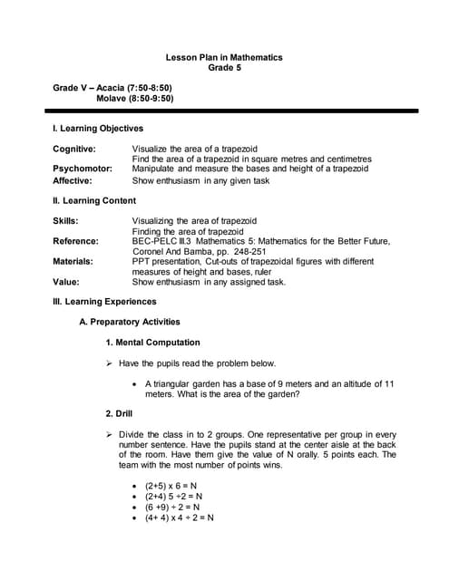 Solving problem involving volume | DOCX | Education