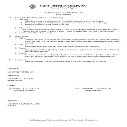 LP week 1 lesson 1 Introduction to Science and Technology.docx