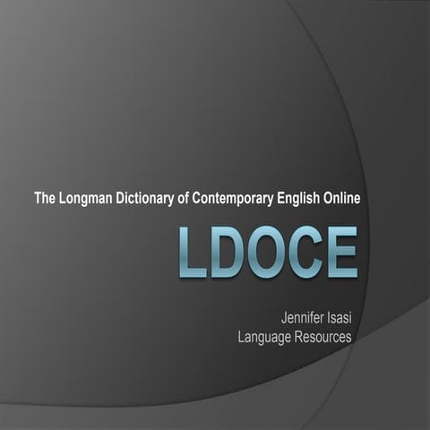 Review: LDOCE | PPTX