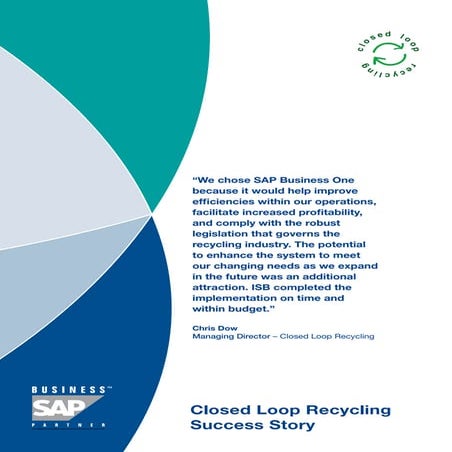 Closed Loop Recycling | PDF