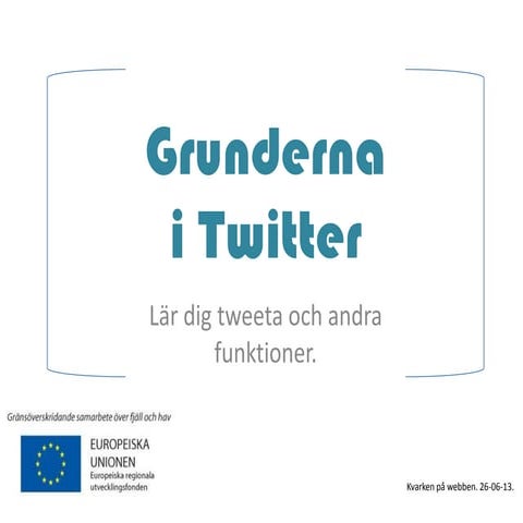Lär dig grunderna i Twitter | PPTX