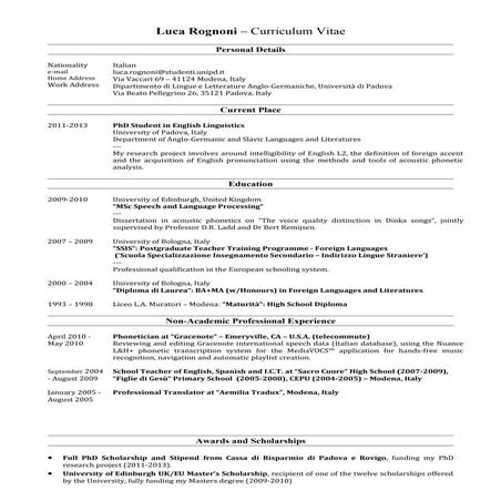 Curriculum Vitae | DOC