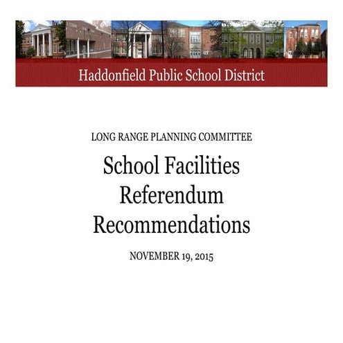 School Facilities Referendum Recommendations | PDF