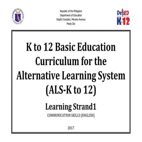Curriculum Guide on ALS K12 LS 1 Communication Skills (English) | PDF