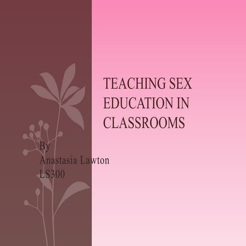 Sex Education | PPT