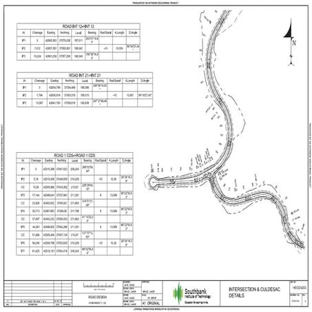 12D assignment road design road 1 culdesac plan (1) | PDF
