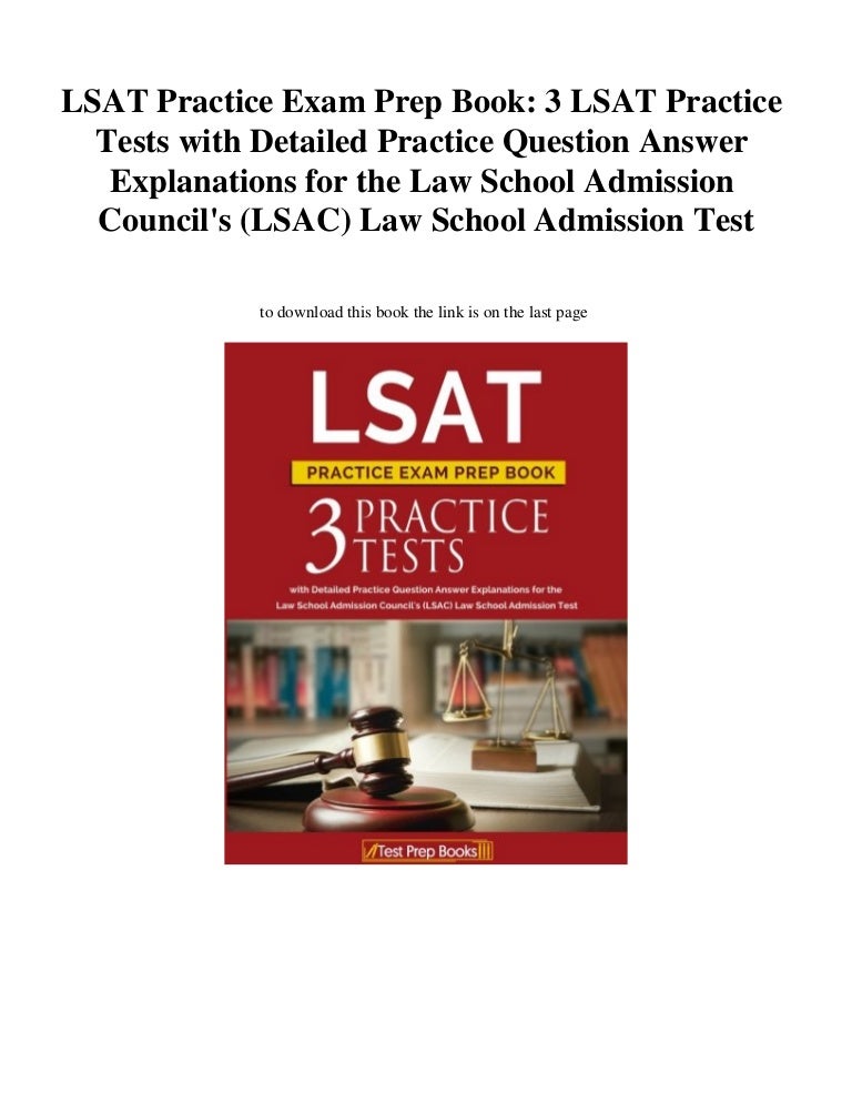 [DOWNLOAD] LSAT Practice Exam Prep Book: 3 LSAT Practice Tests with D…