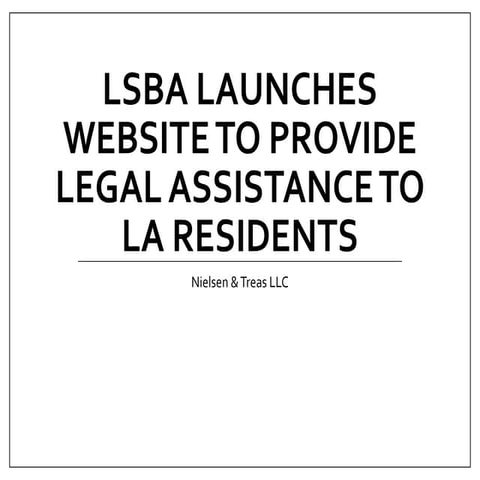 LSBA Launches Website to Provide Legal Assistance to LA Residents | PPT