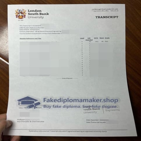 LSBU transcript, order LSBU academic transcripts | PDF