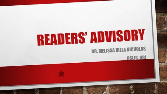 Readers Advisory Toolkit Writing Blog Posts And Book Reviews Ppt 
