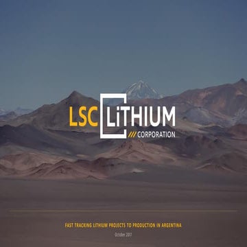 Lsc corporate presentation october 2017 | PPT