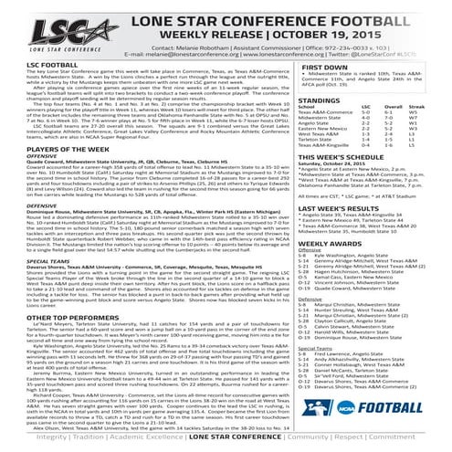 Game Notes Sample Football | PDF