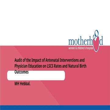 LSCS cases undergone Clinical Audit.pptx