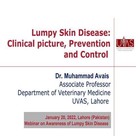 Lumpy Skin Disease: Clinical Picture, Prevention and Control | PPT