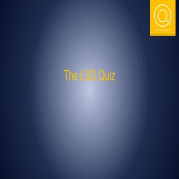 LSD Quiz - NSIT QUIZ FEST 2016 | PPT