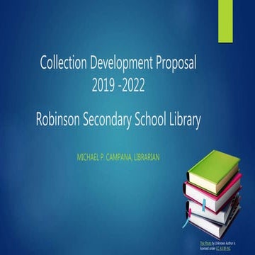 Libs 658 module_1_part_4_--_collection_plan_proposal_--_campana_copy | PPT