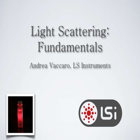 Light Scattering Fundamentals (2019 Logo) | PPTX