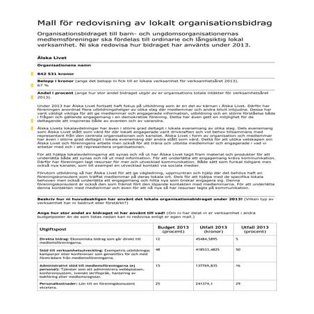 Älska livet 2014 - styrelseprotokoll | PDF