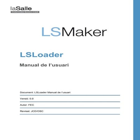 Manual d'usuari del LSLoader | PDF