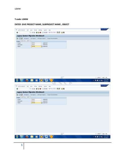 Lsmw step by- step | PDF