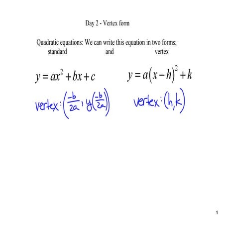 Algebra 2 Lesson 3-2 | PDF