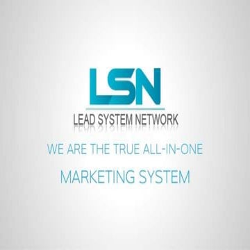 LSN Lead System Network Presentation 100% Commisions | PPT