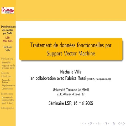 Support Vector Machine Algorithmes de machine Learning | PPTX