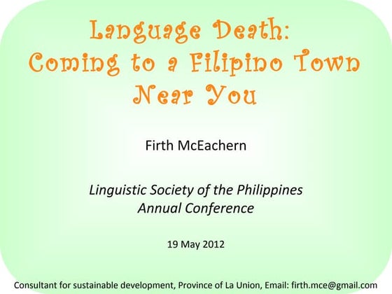 History of Modern Philippine Linguistics and Filipino Linguists and ...