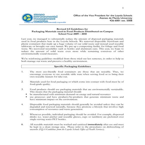 LS Packaging Guidelines SY09-10 | DOC