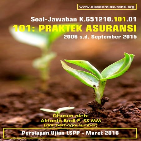 LSPP 101 - Praktek Asuransi - Maret 2016 - Sample | PDF