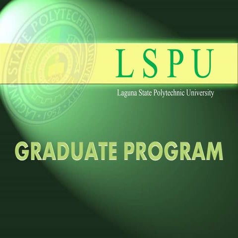 Lspu vmgo graduate | PPTX