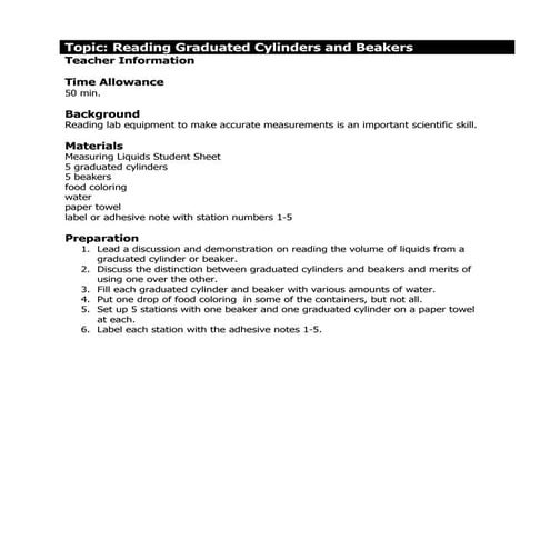 Ls reading lab equipment | PDF | Chemistry | Science