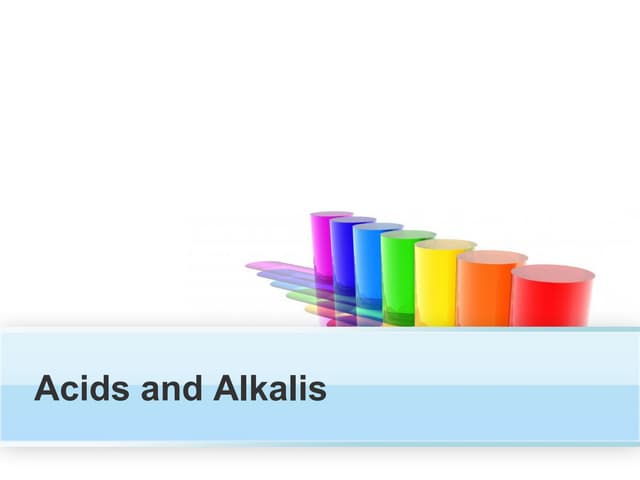 Acids and alkalis