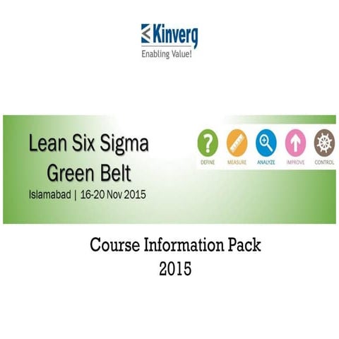 Lss green belt kinverg 2015 | PPT